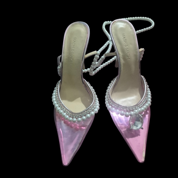 MACH & MACH | Shoes | Mach Mach Diamond Of Elizabeth Imitation Pearl ...